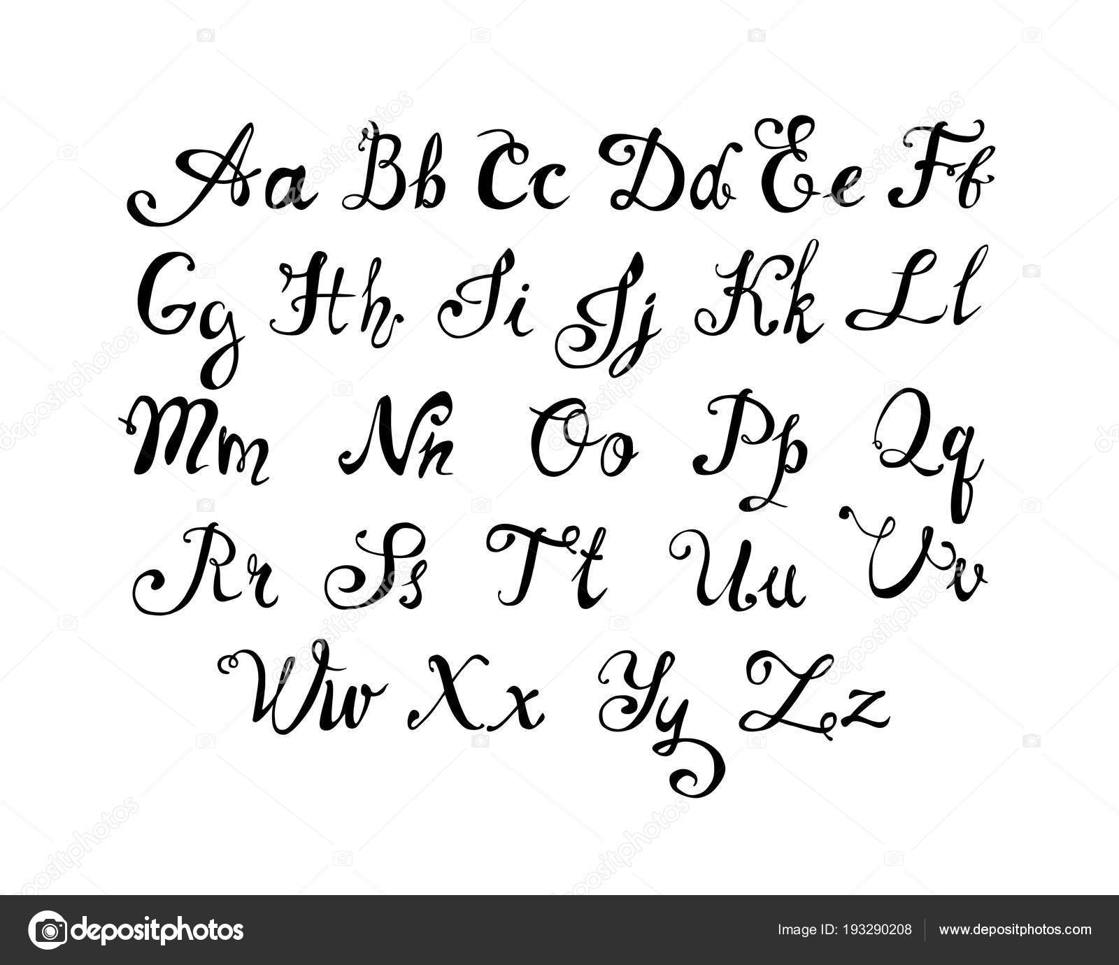 Hand written alphapet. Doodle letters Stock Vector Image by ©Ukususha ...