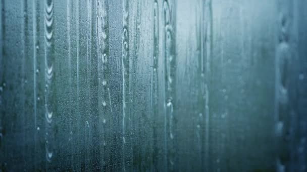 Raindrops Running Down Glass Window — Stock Video © RockfordMedia ...