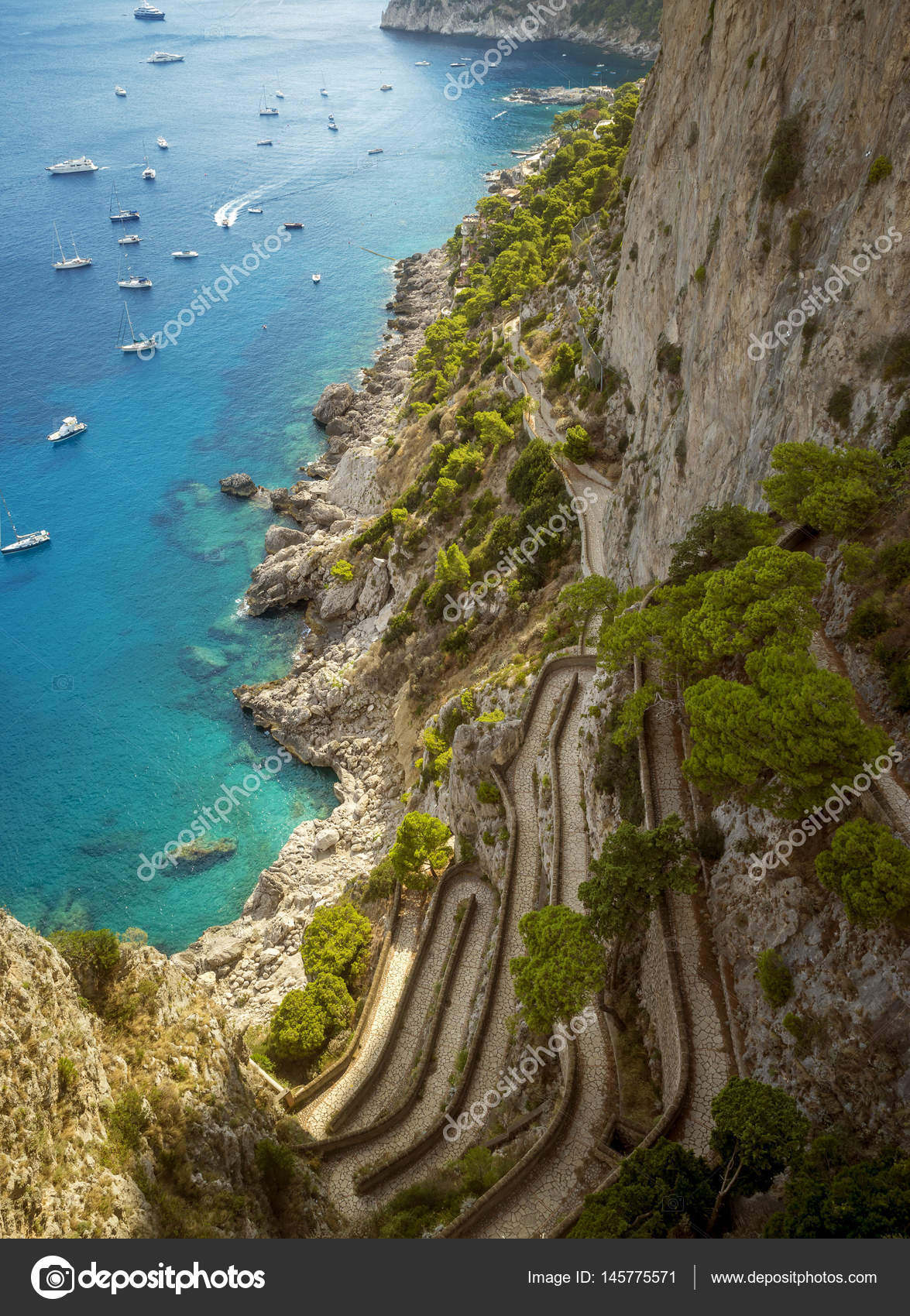 Via Krupp Via Krupp | La Bellissima Via Krupp A Capri Vista Dai