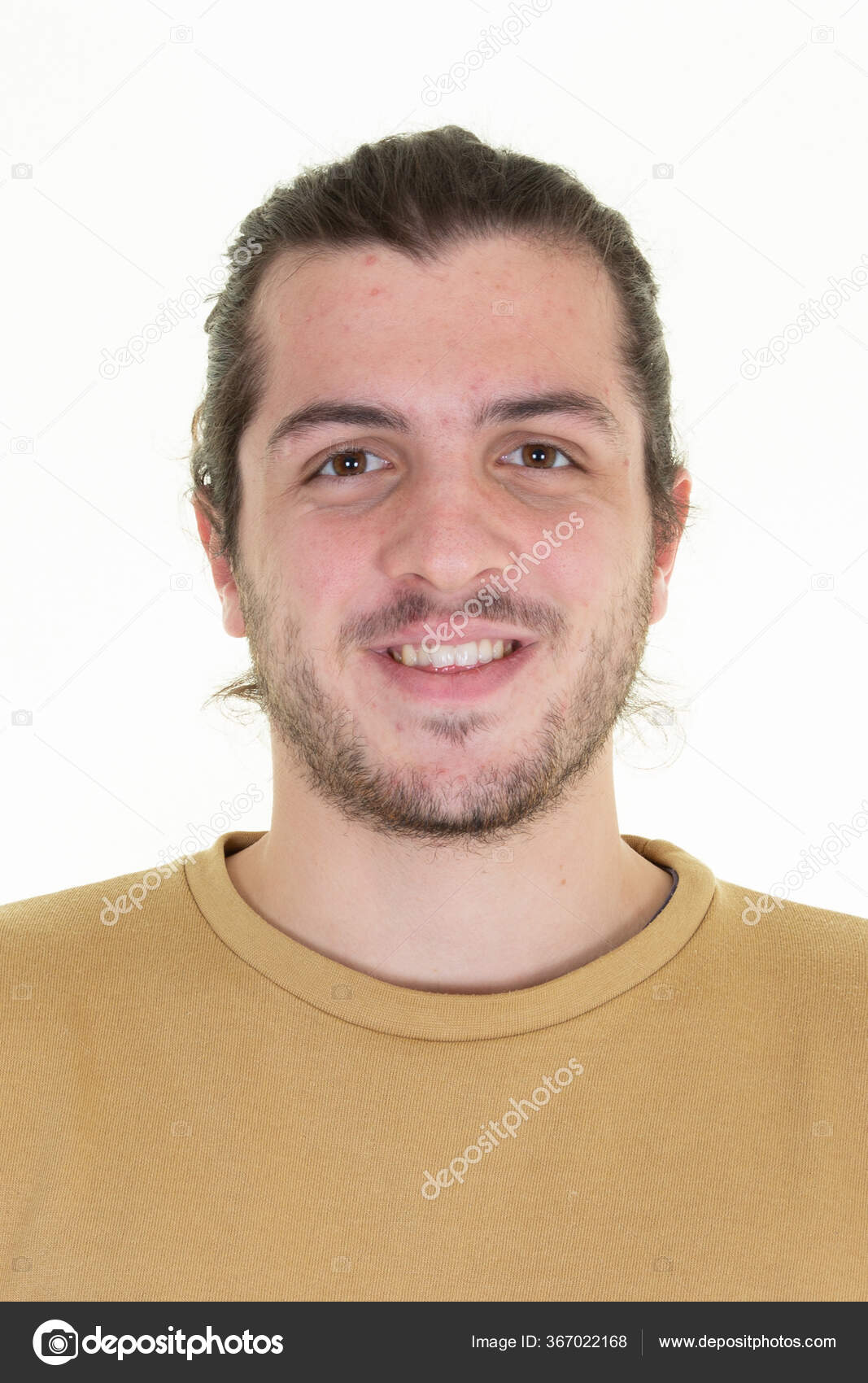 Young Handsome Man Portrait Identity Card Passport Driver Licence ...