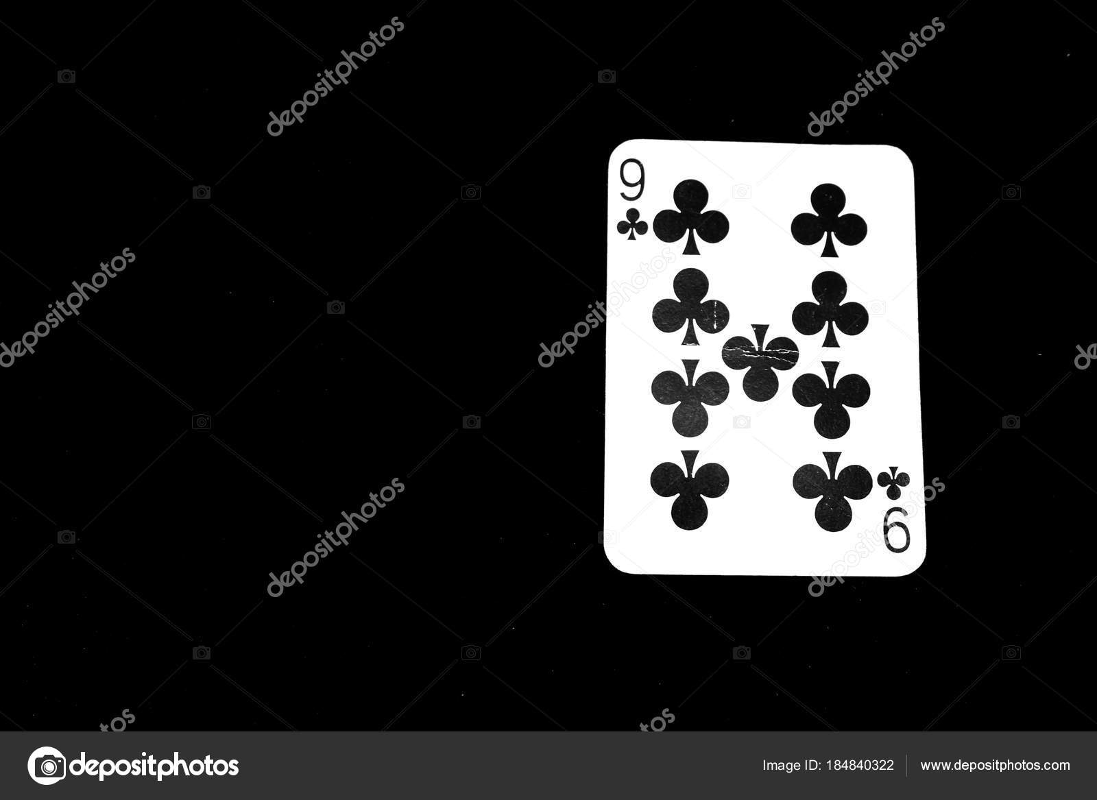 Single Spades Playing Card Gamble Playing Cards Isolated Black ...