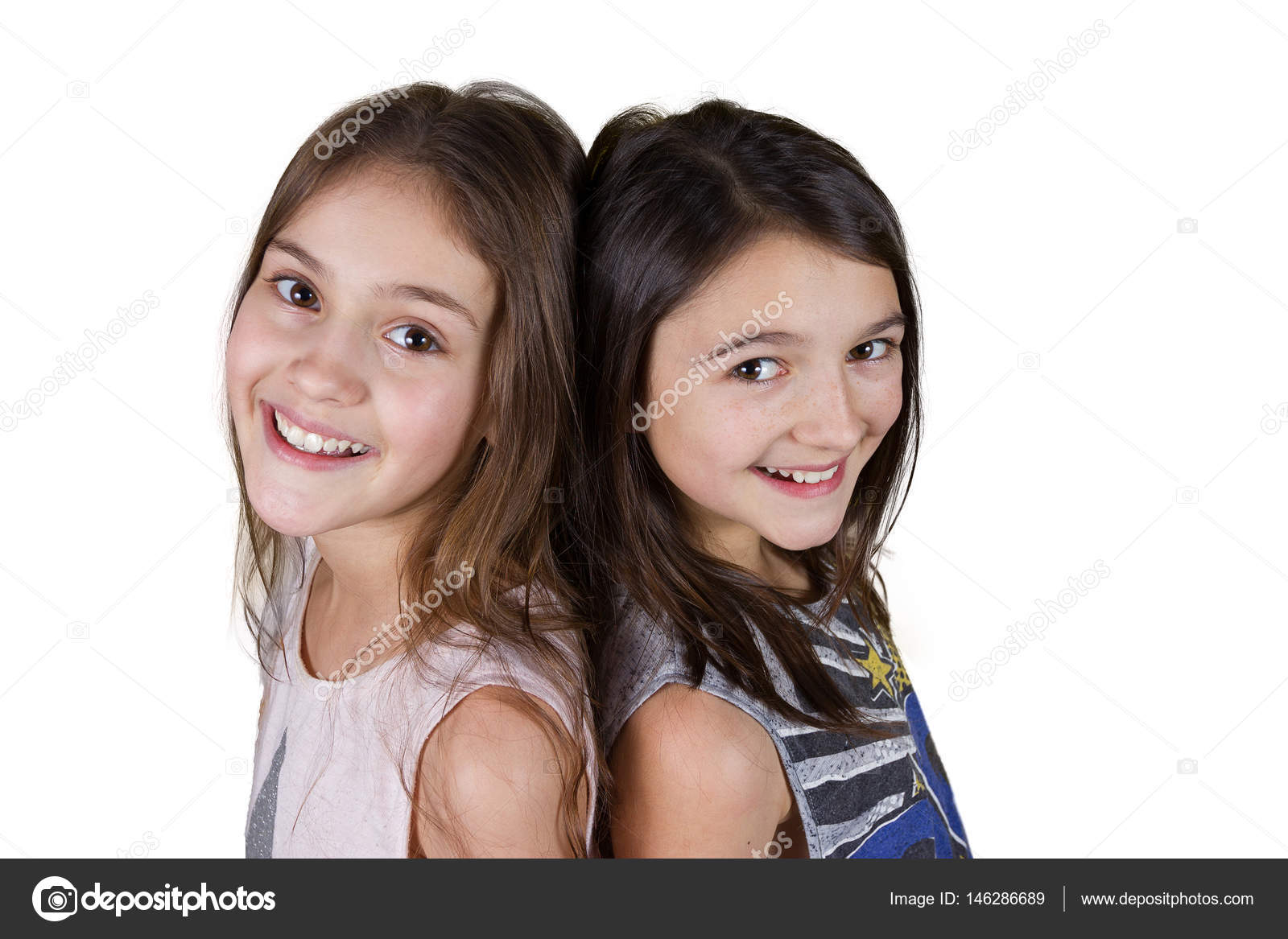 Two Little Girls Best Friends