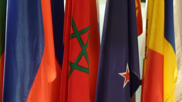 Many World Countries Flags Seen Row Zoom Out ⬇ Video by © Belish Stock ...