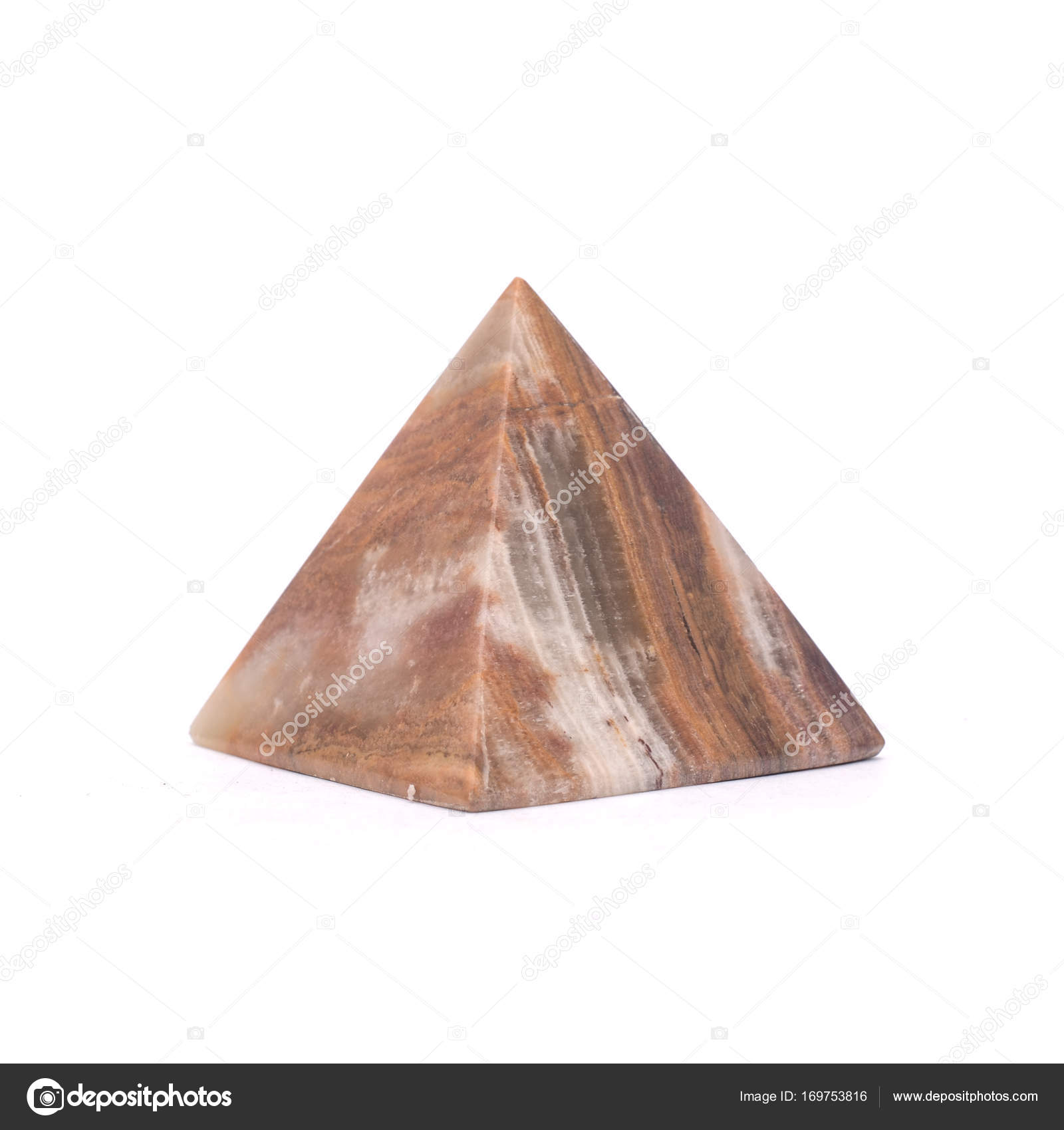 Stone pyramid isolated on white Stock Photo by ©vi0222 169753816