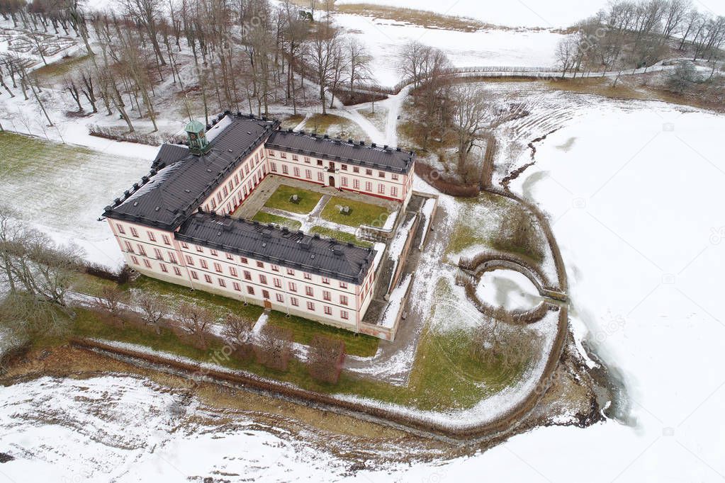 Tullgarn palace aerial view — Stock Photo © fotonen #188793046