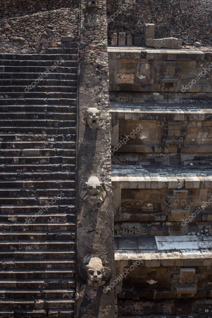 Ruinas aztecas de Teotihuacán en México central. 2022