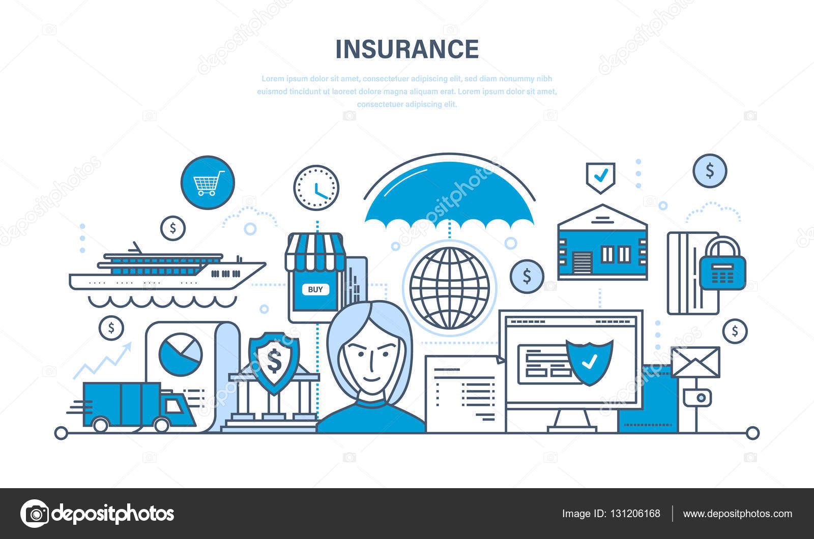 Insurance realty and property, guarantee security of financial deposits ...