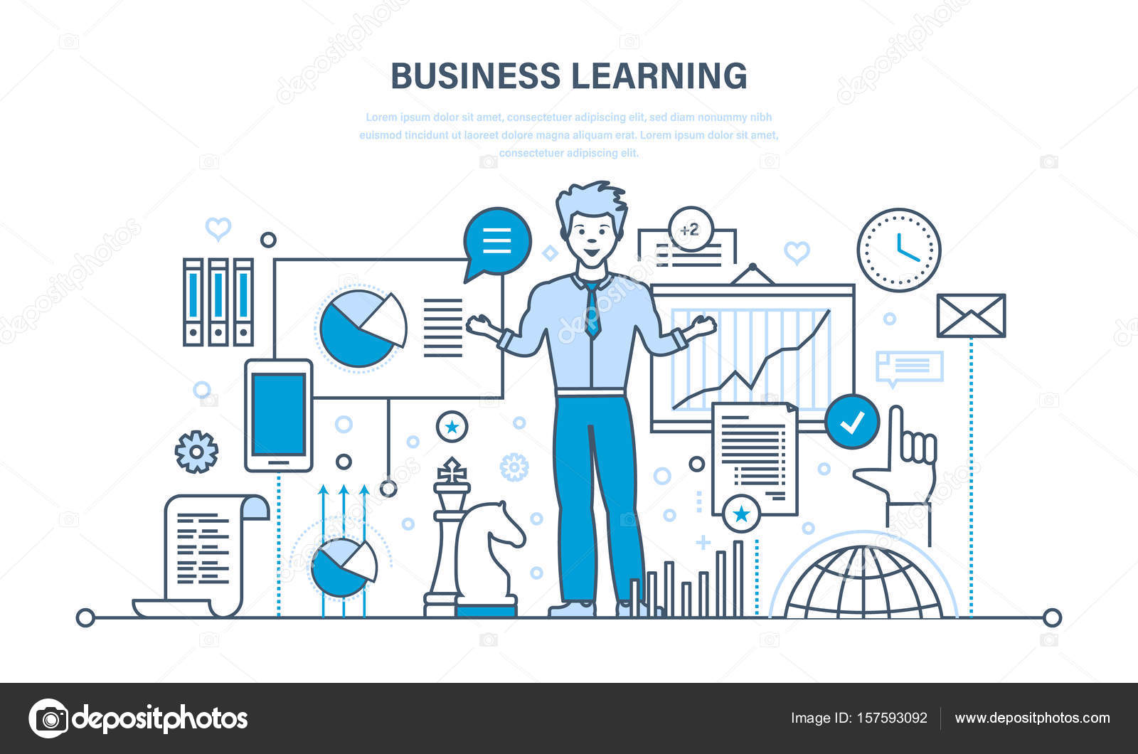 Business learning, online education, training, distance learning ...