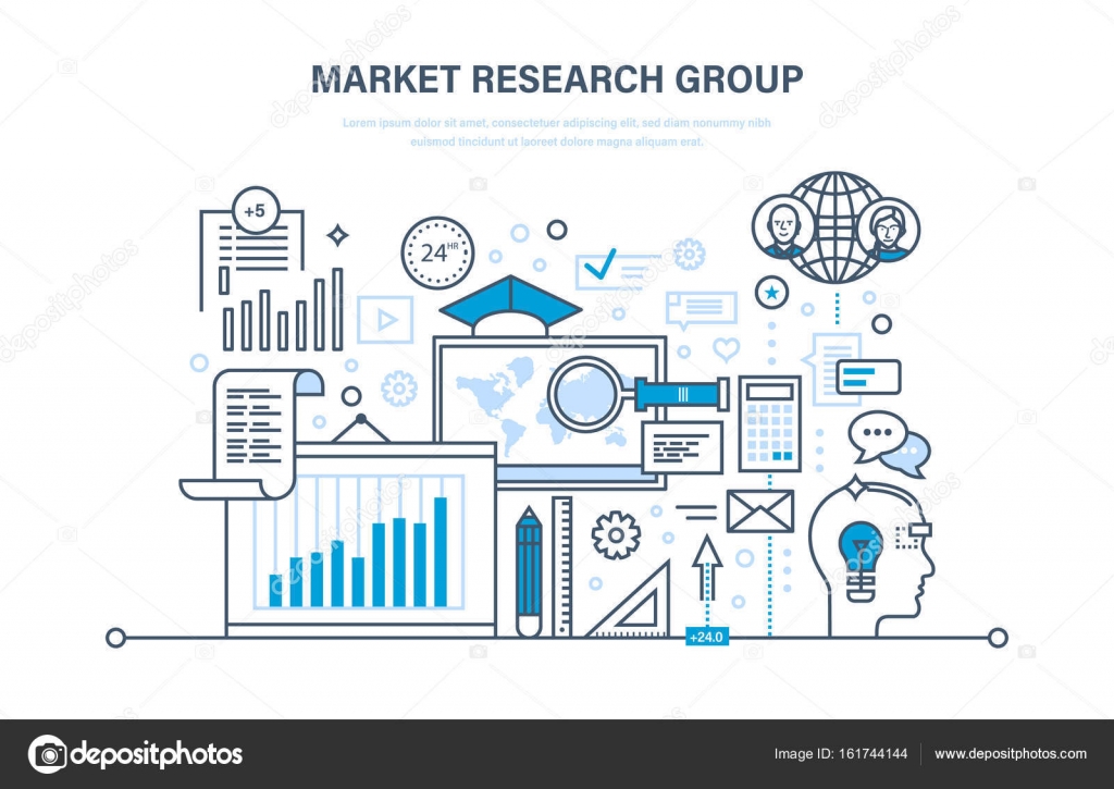 Market research group. Analysis, research, communication, statistic ...