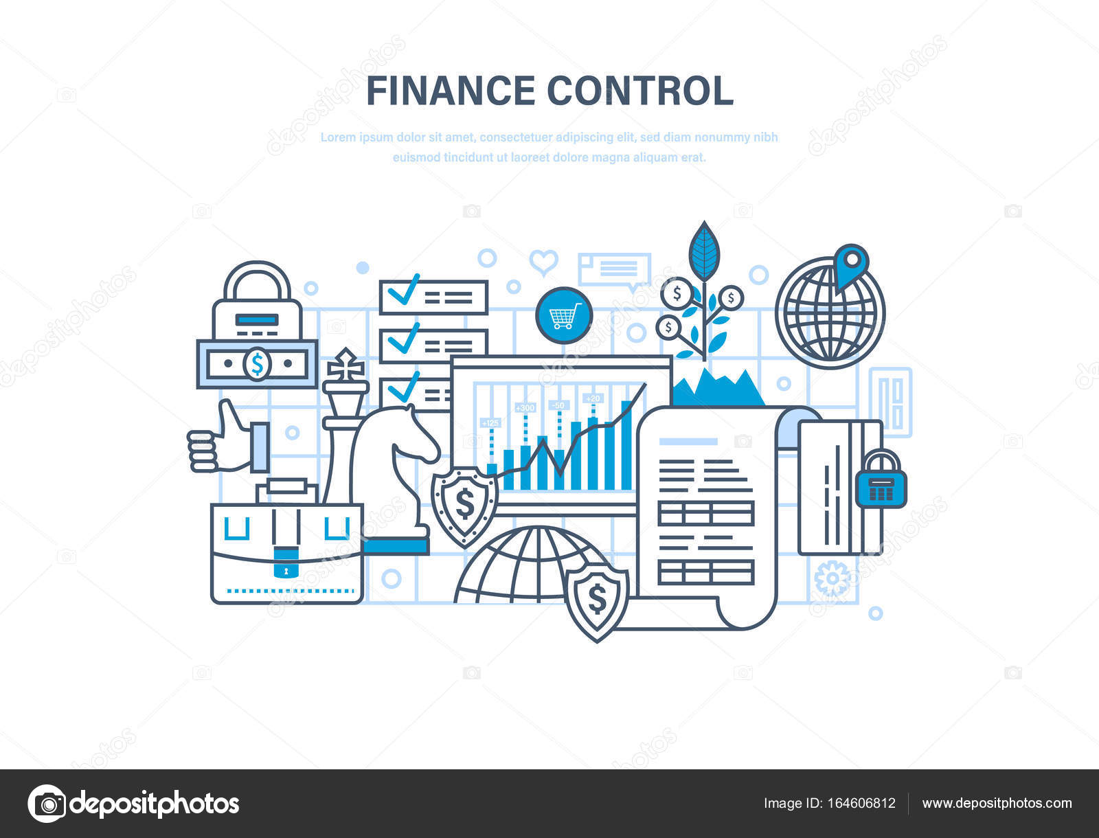 Finance control, analysis and market research, deposits, contributions ...