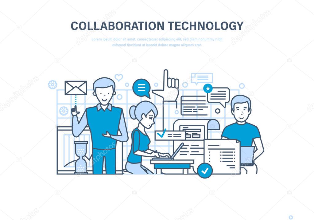 Tecnología de colaboración. Cooperación, asociaciones, trabajo en ...