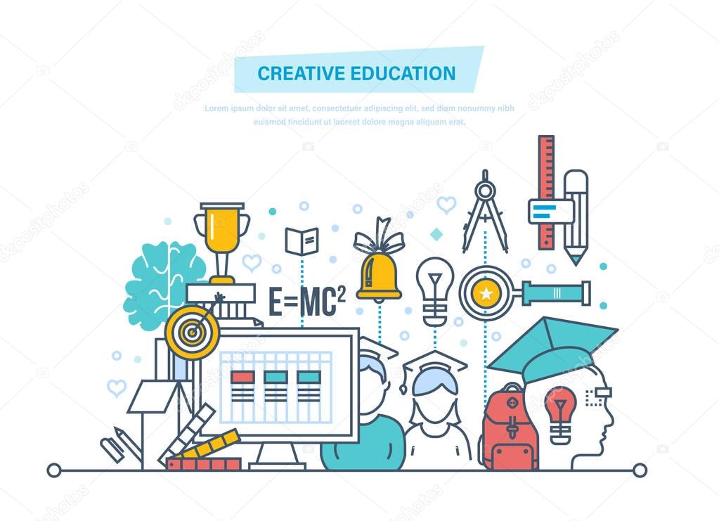 Creative education. Training, creativity distance learning, technology ...