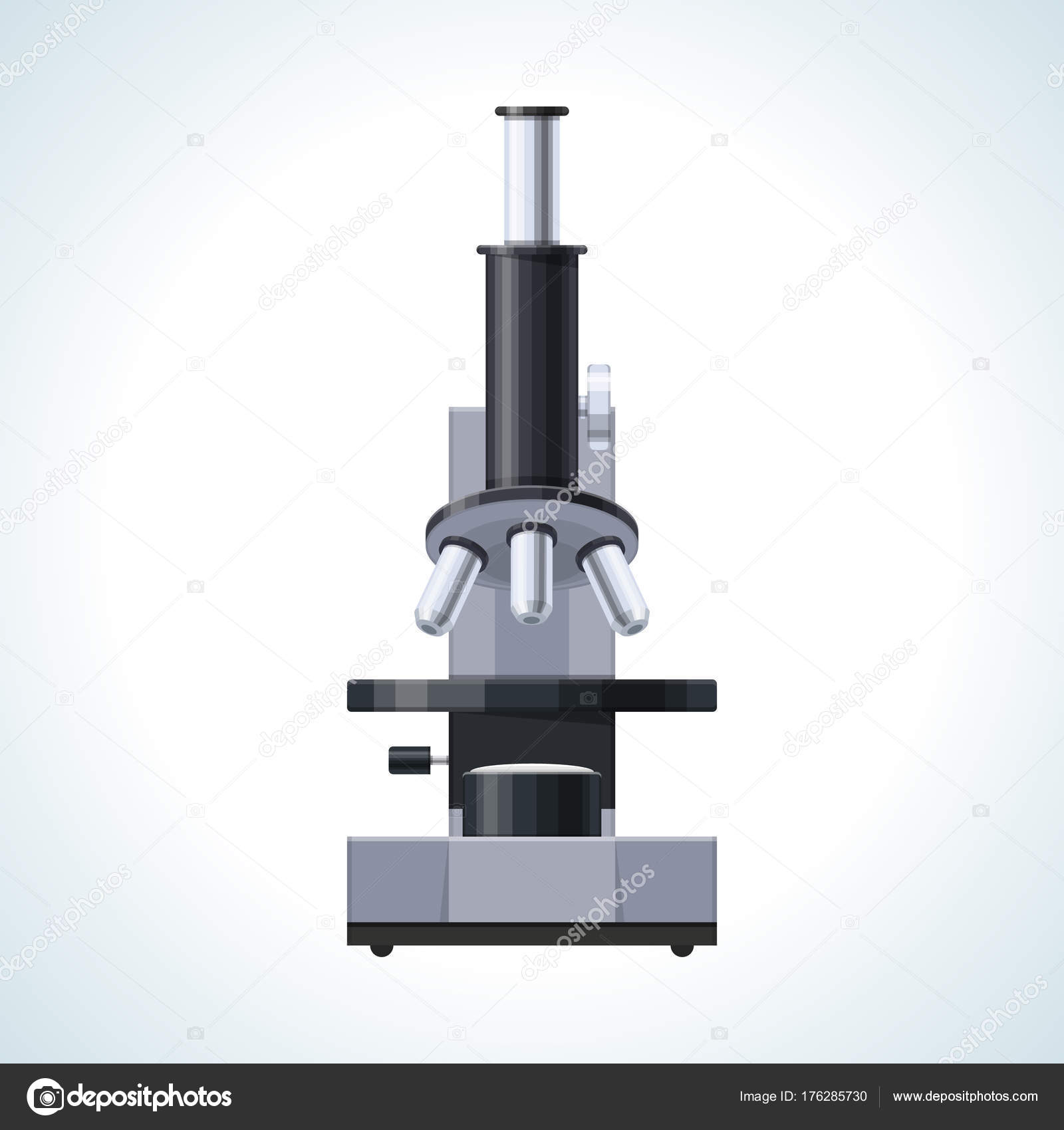 Concept microscope. Symbol an old laboratory study, schooling ...