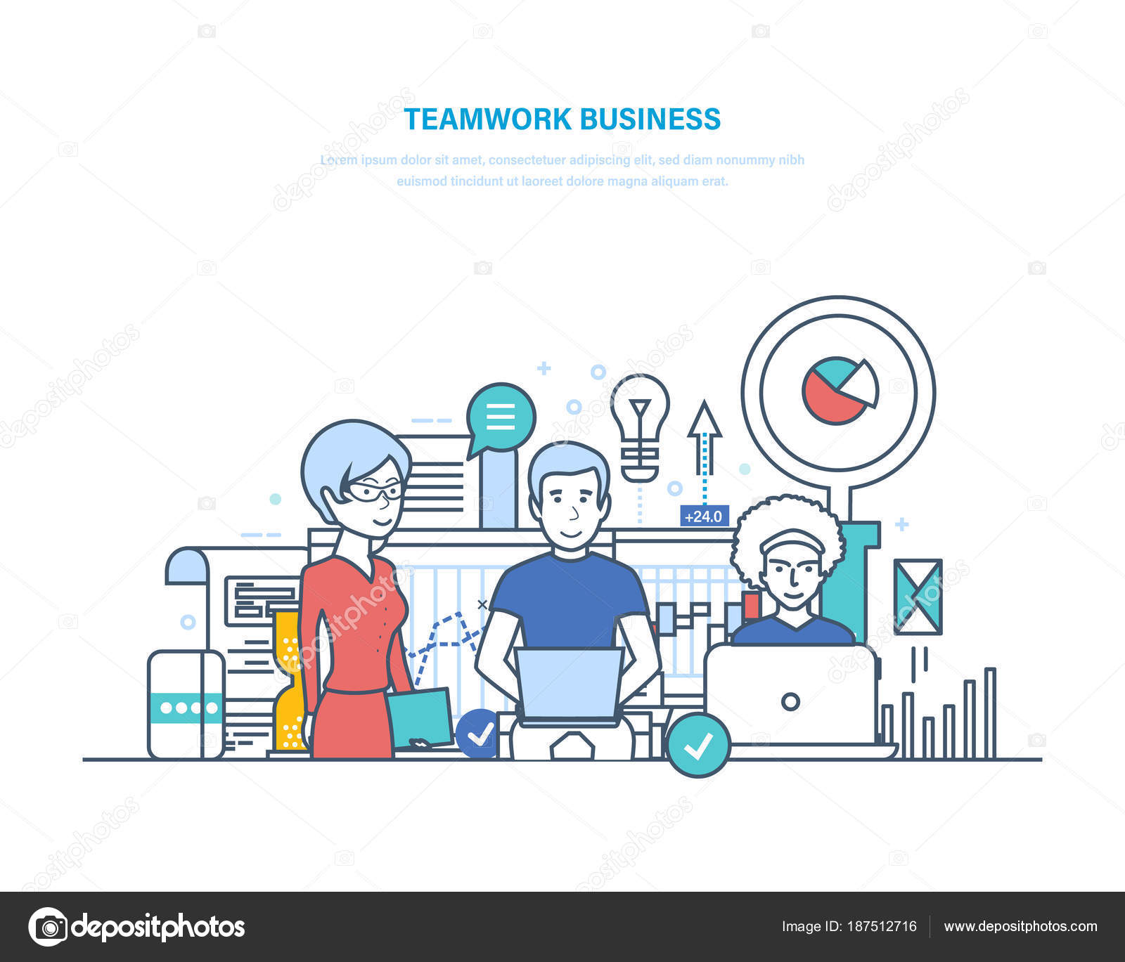 Business teamwork, start-up, brainstorming. Cooperation, partnership ...