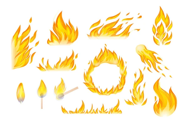 Fire animation Vector Art Stock Images | Depositphotos