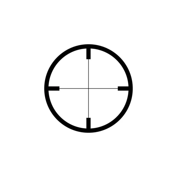 Sniper rifle aim isolated on white. Crosshair target choose destination ...