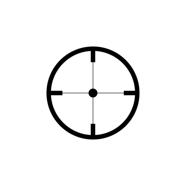 Sniper rifle aim isolated on white. Crosshair target choose destination ...