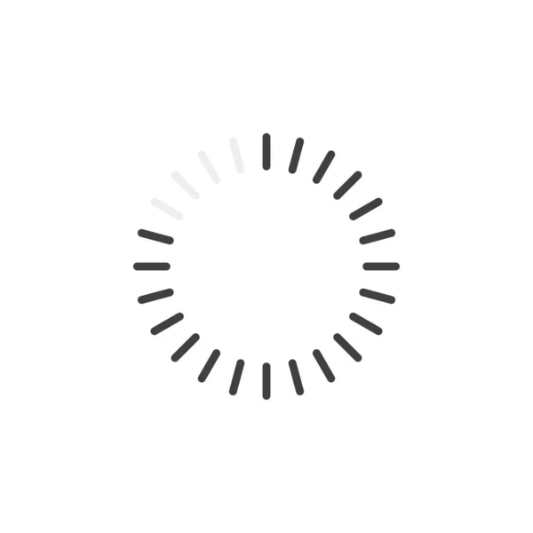 Loading circle black symbol in modern style on white background. Stock ...