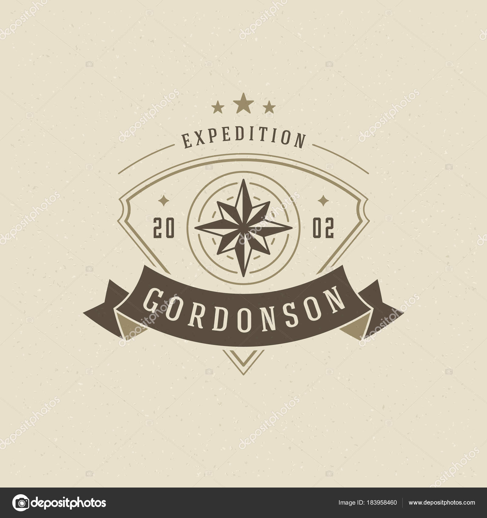 Expedition Logo Emblem Vector Illustration Outdoor Adventure Leisure ...