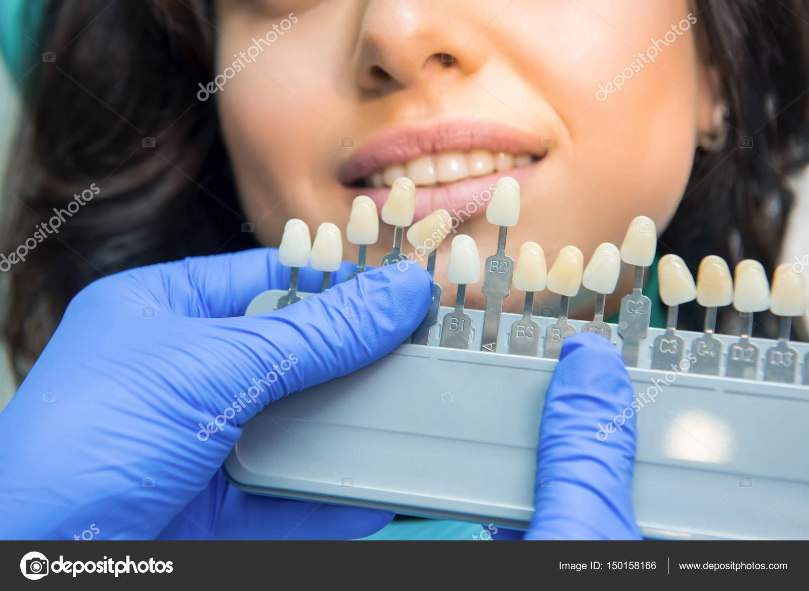 Tooth color chart. Stock Photo by ©Denisfilm 150158166