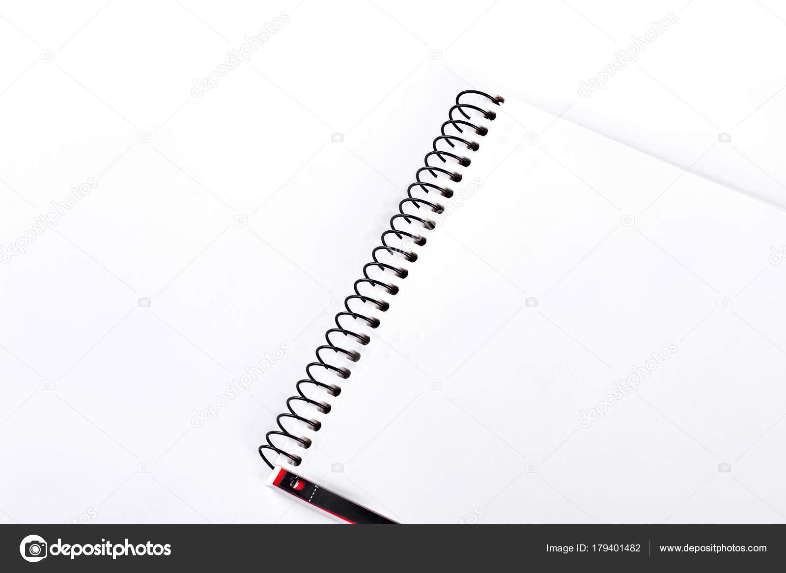 Spiral binder notebook, white background. Stock Photo by ©Denisfilm ...