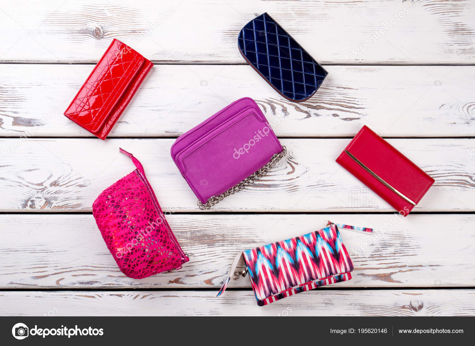 Collage from female bags and purses. Stock Photo by ©Denisfilm 195620146