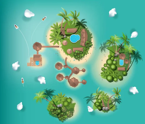 100,000 Island top view Vector Images | Depositphotos