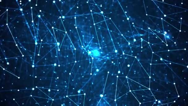 Abstract technology plexus stylish dynamic digital background. loop ...