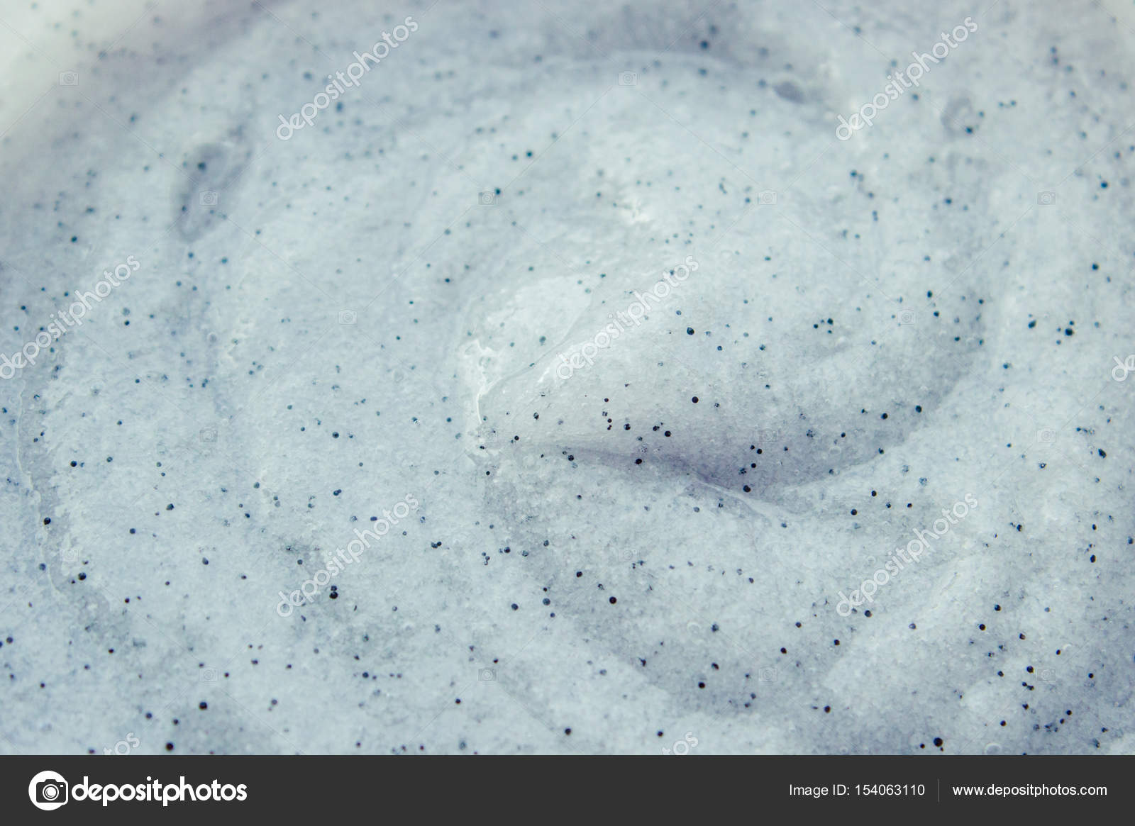 Body scrub with exfoliating particles. Selective focus. Closeup. Stock ...
