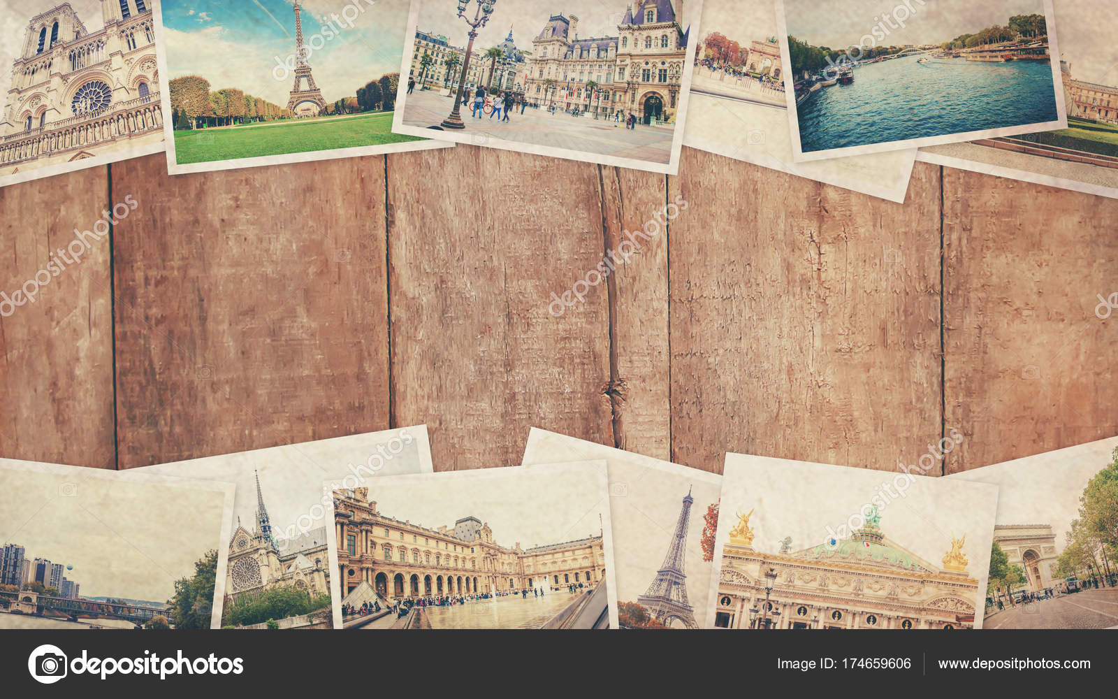 Collage France Paris. Selective focus. — Stock Photo © yana-komisarenko ...