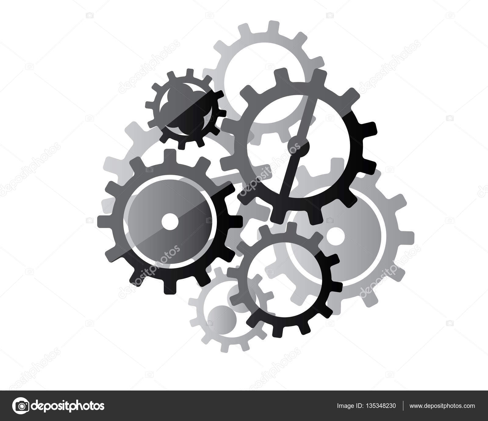 Working gears illustration — Stock Vector © rizal99 #135348230