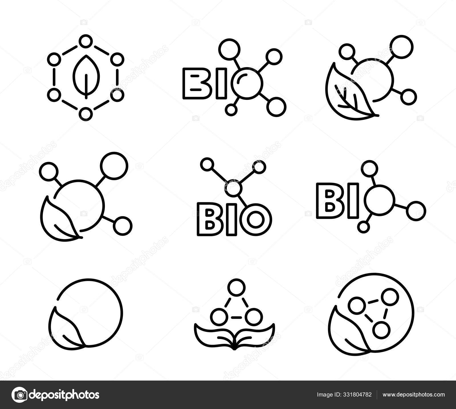 Bio formula. Eco-friendly product. Natural composition. Molecule of the ...