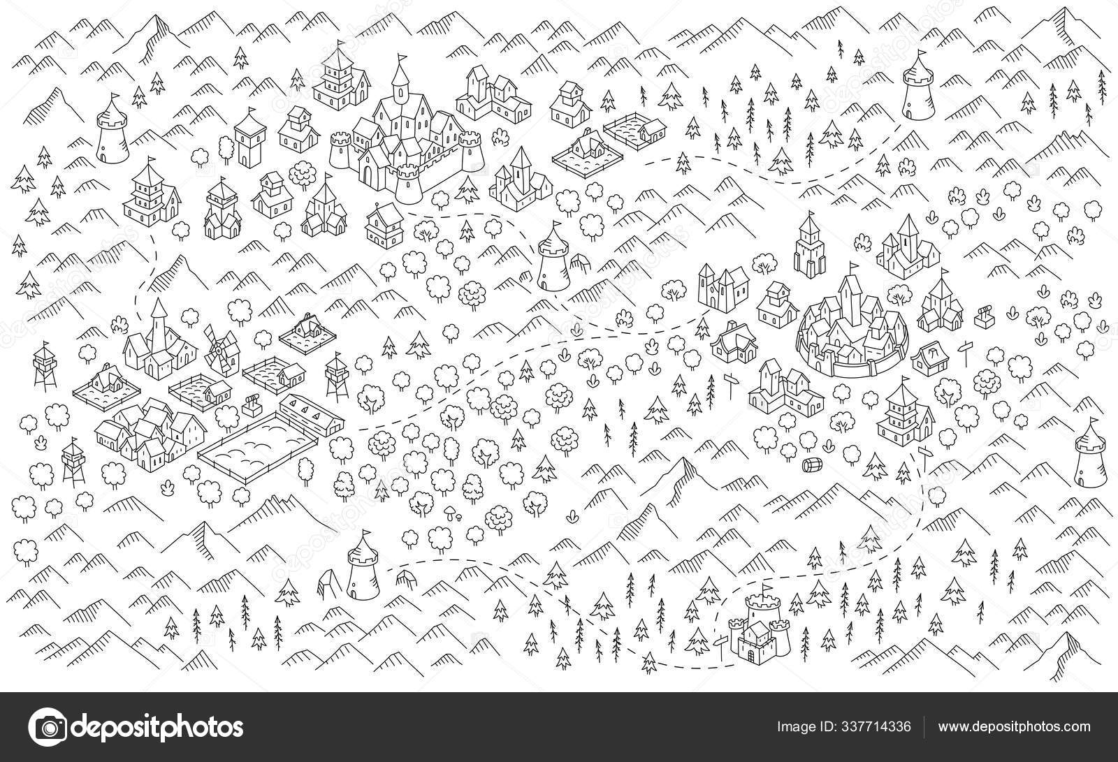 Mapa Da Cidade Medieval De Fantasia MAPA De INTESTEAM – A CIDADE