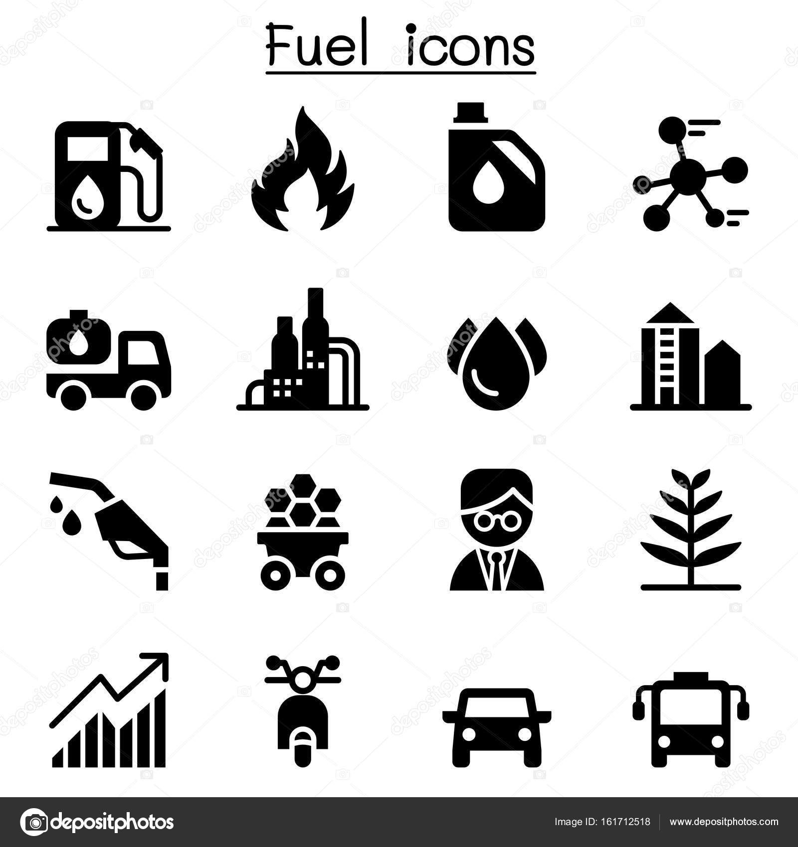 Fuel , Energy & Power icons — Stock Vector © slalomop #161712518