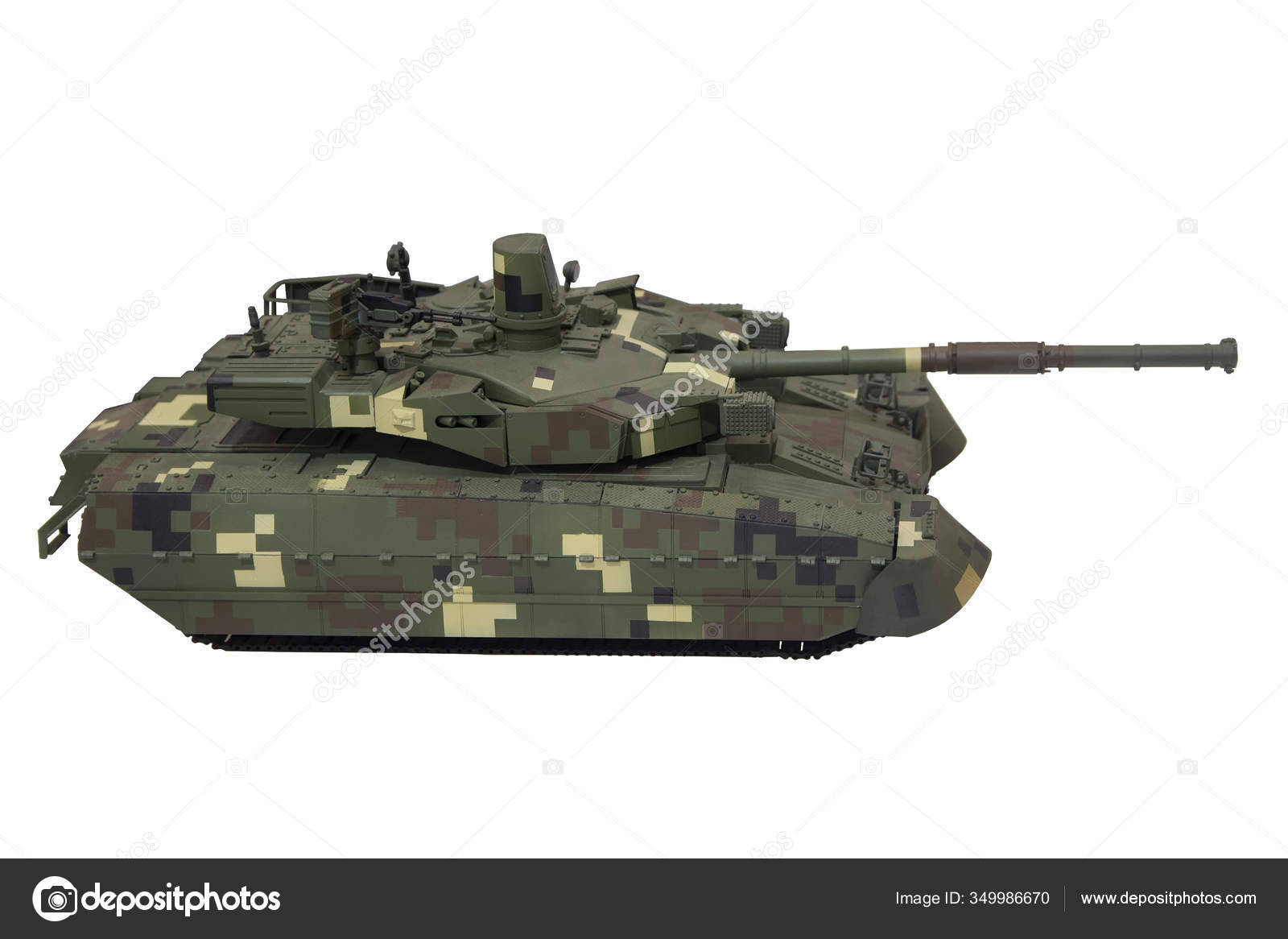 Model Modern Tank Isolated White Background — Stock Photo © DmyTo ...
