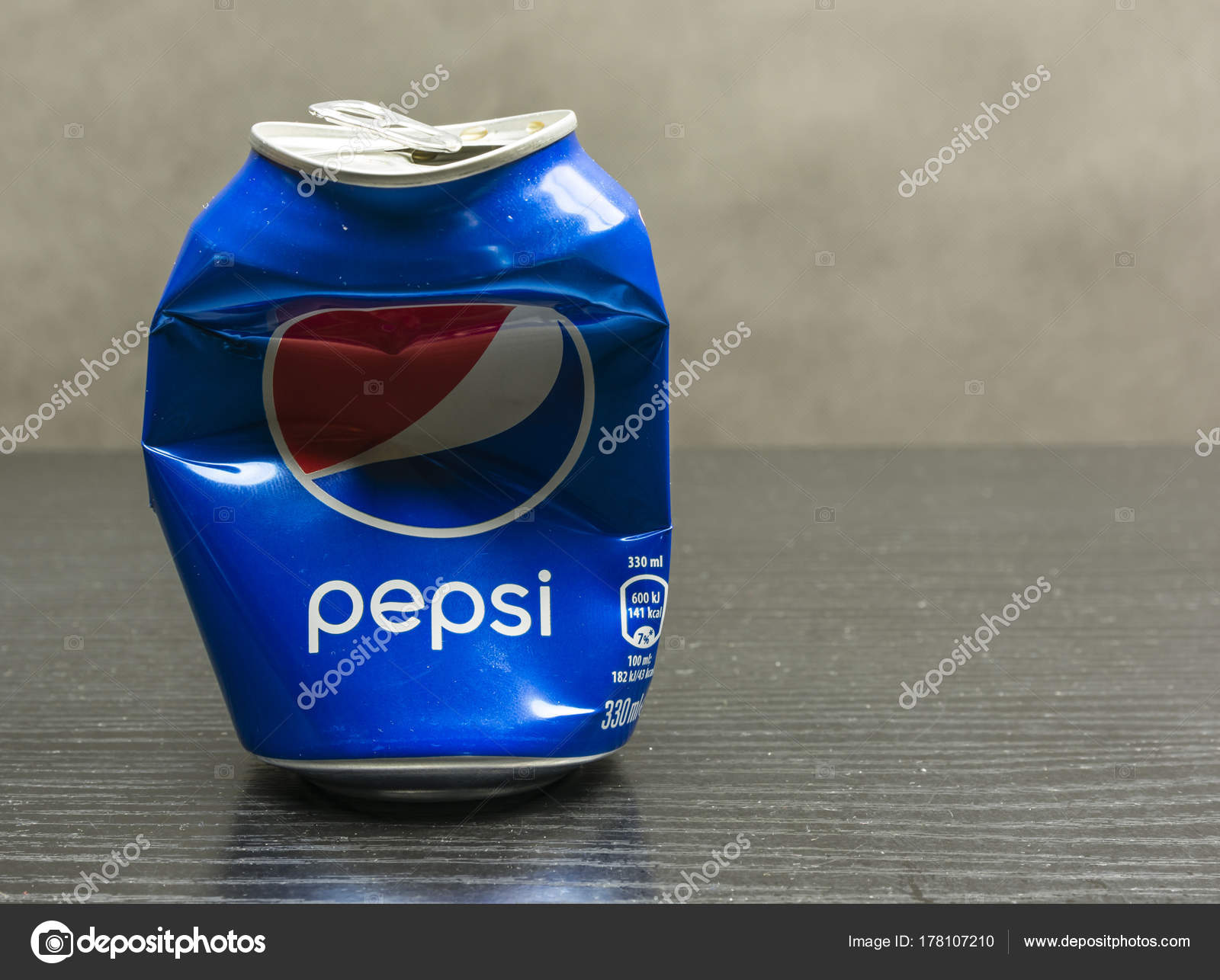 Crushed Pepsi Max Can