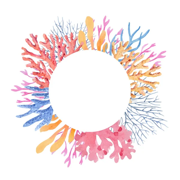 Coral frame Vector Art Stock Images | Depositphotos