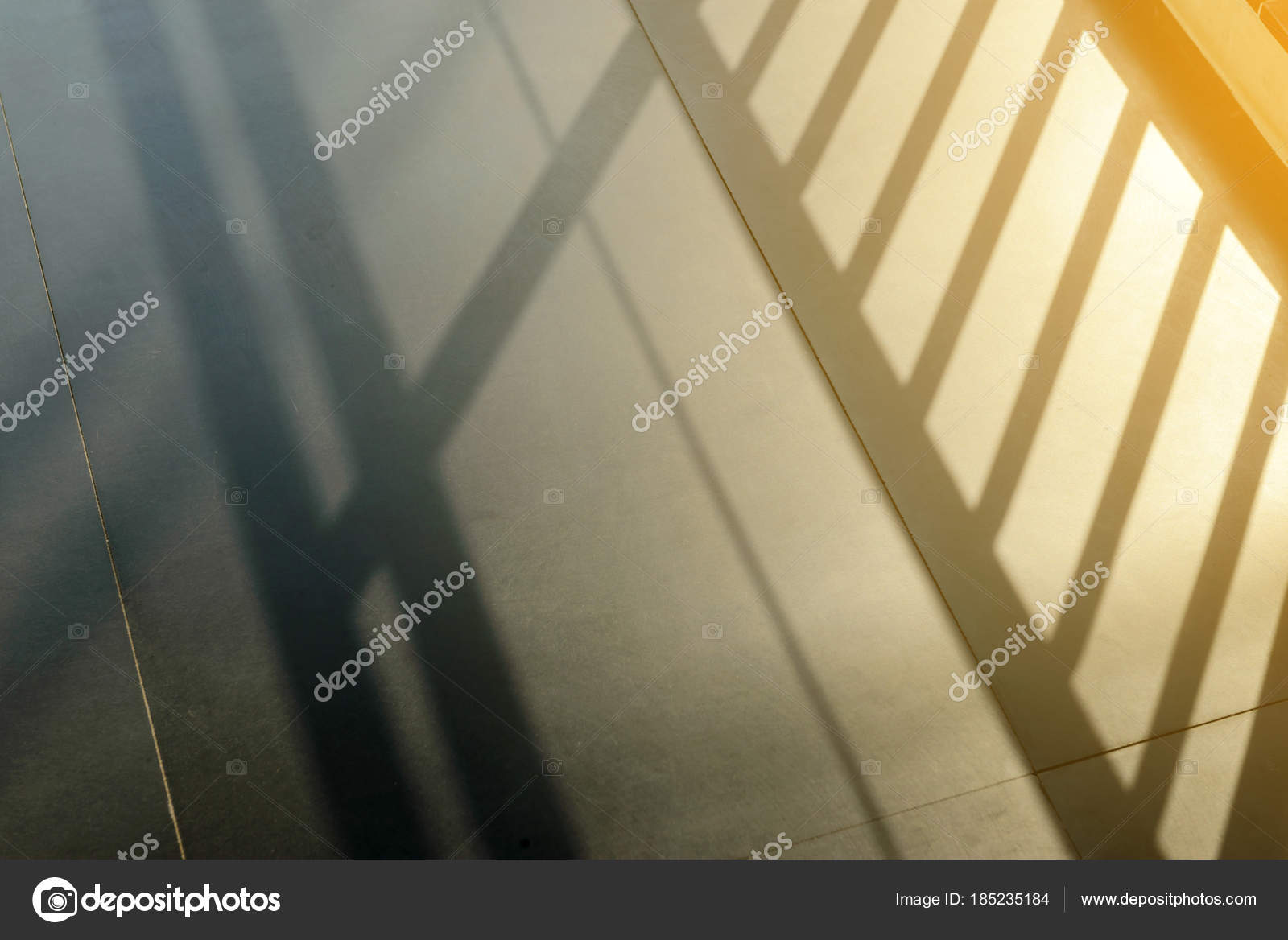 Light of the shadow of stairway on black floor Stock Photo by ©bigy00 ...
