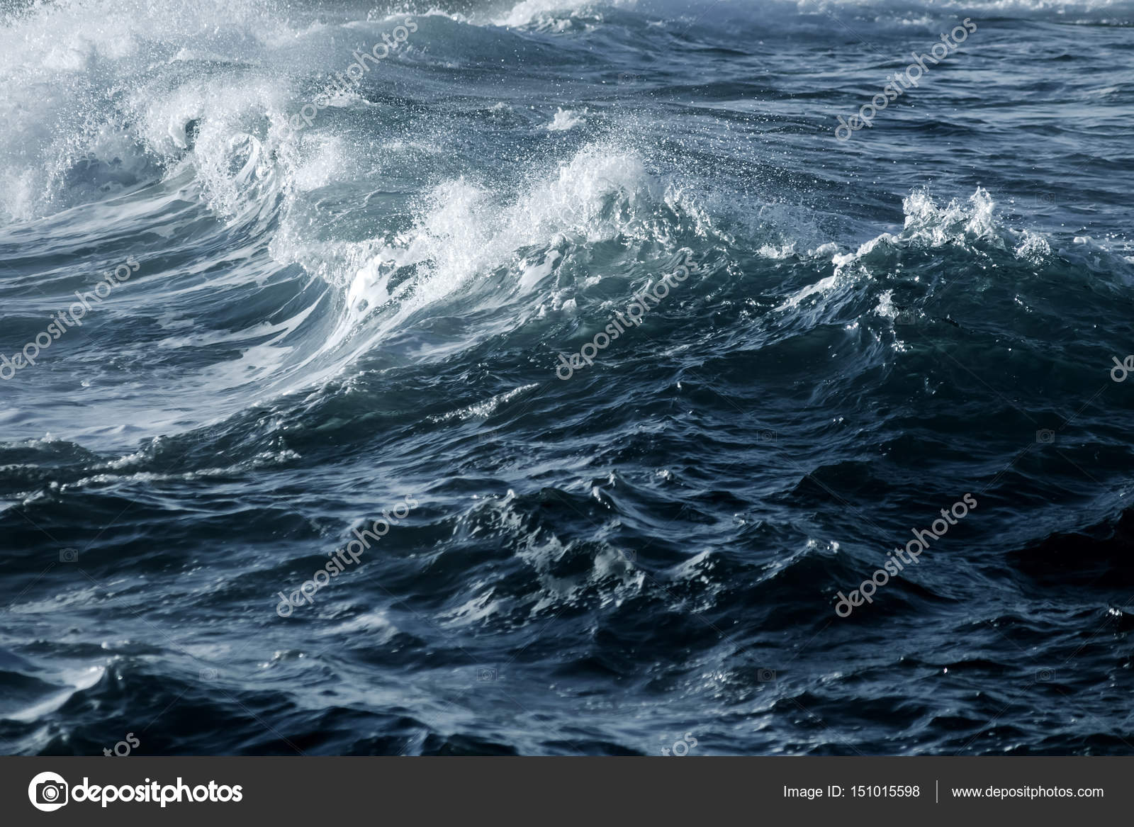 Stormy Ocean Waves Background
