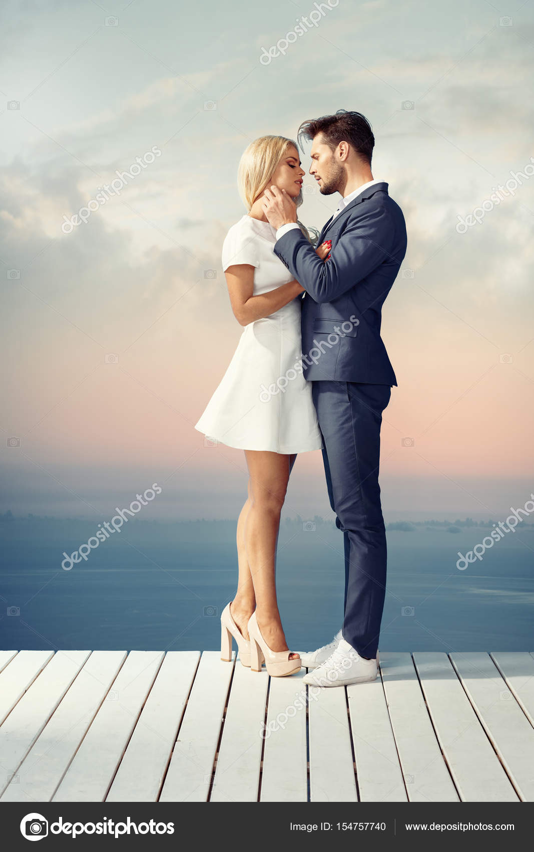Smart young couple on a date — Stock Photo © majdansky #154757740
