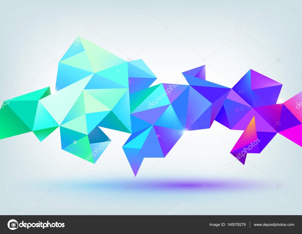 Blue crystal banner | Blue faceted crystal banner — Stock Vector ...