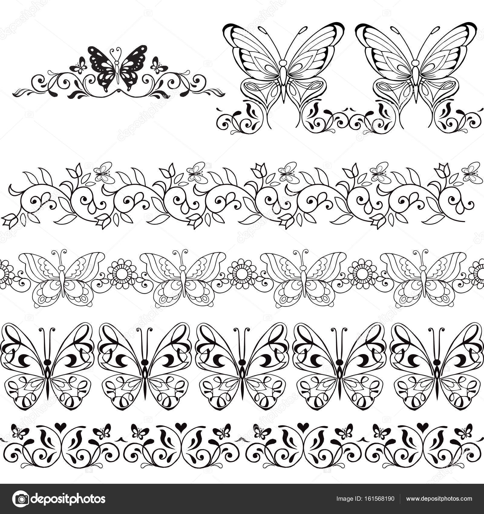 Butterfly Page Divider Design