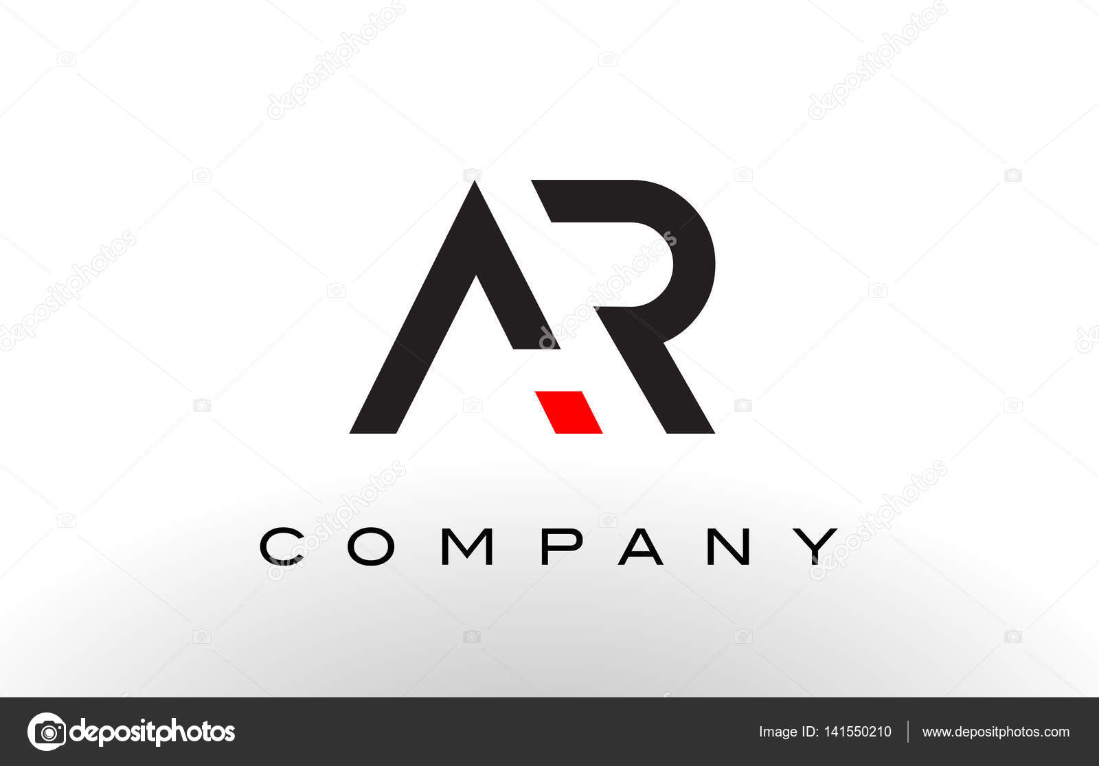 AR Logo. Vektor Desain Huruf . Vektor Stok oleh ©twindesigner 141550210