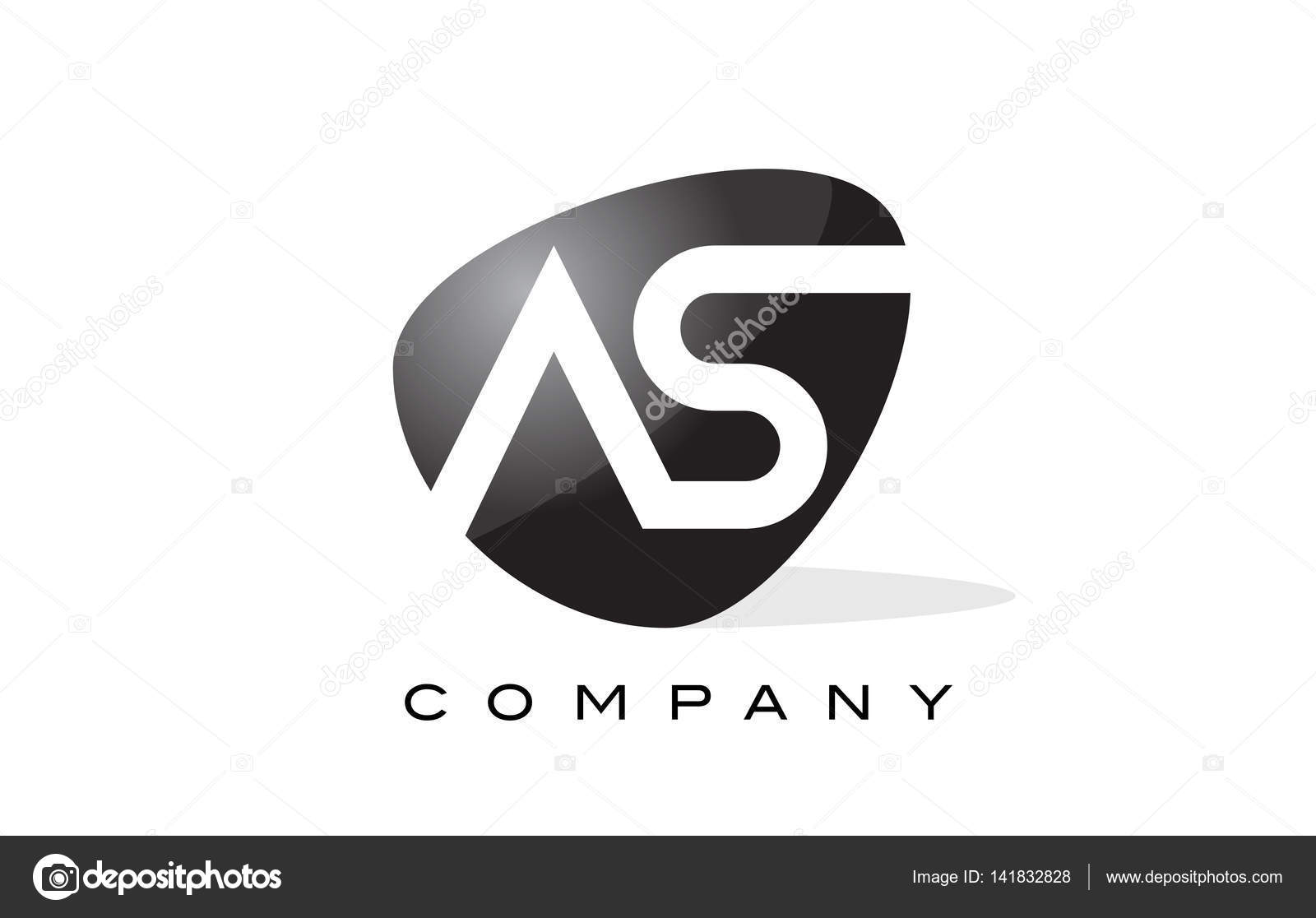 Logo AS. Vector de diseño de letras . Vector de stock #141832828 de ...
