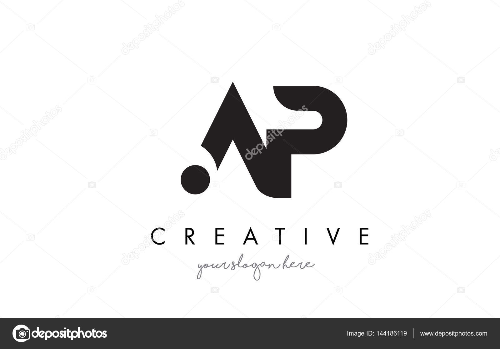 AP Letter Logo Design with Creative Modern Trendy Typography. Stock ...