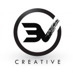 VG Brush Letter Logo Design. Creative Brushed Letters Icon Logo. Stock ...
