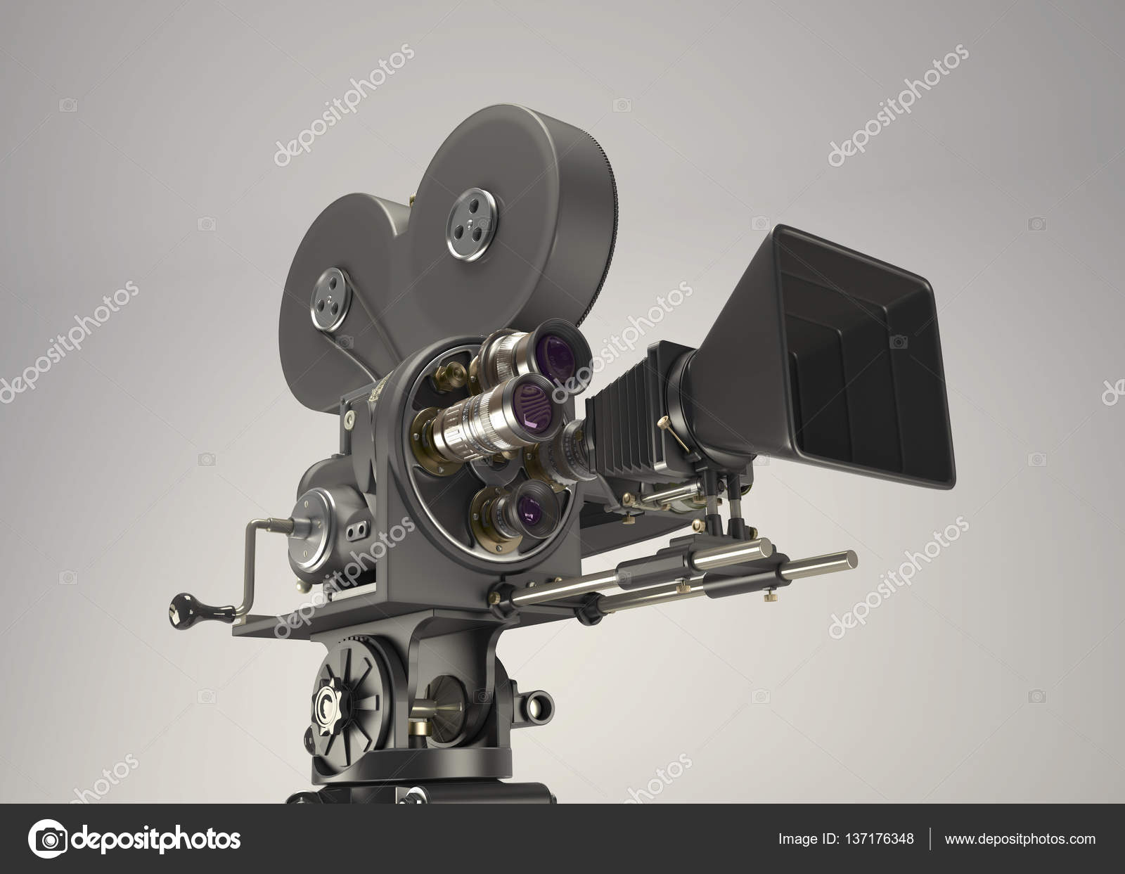 3d Retro cinema camera Stock Photo by ©edes3d 137176348