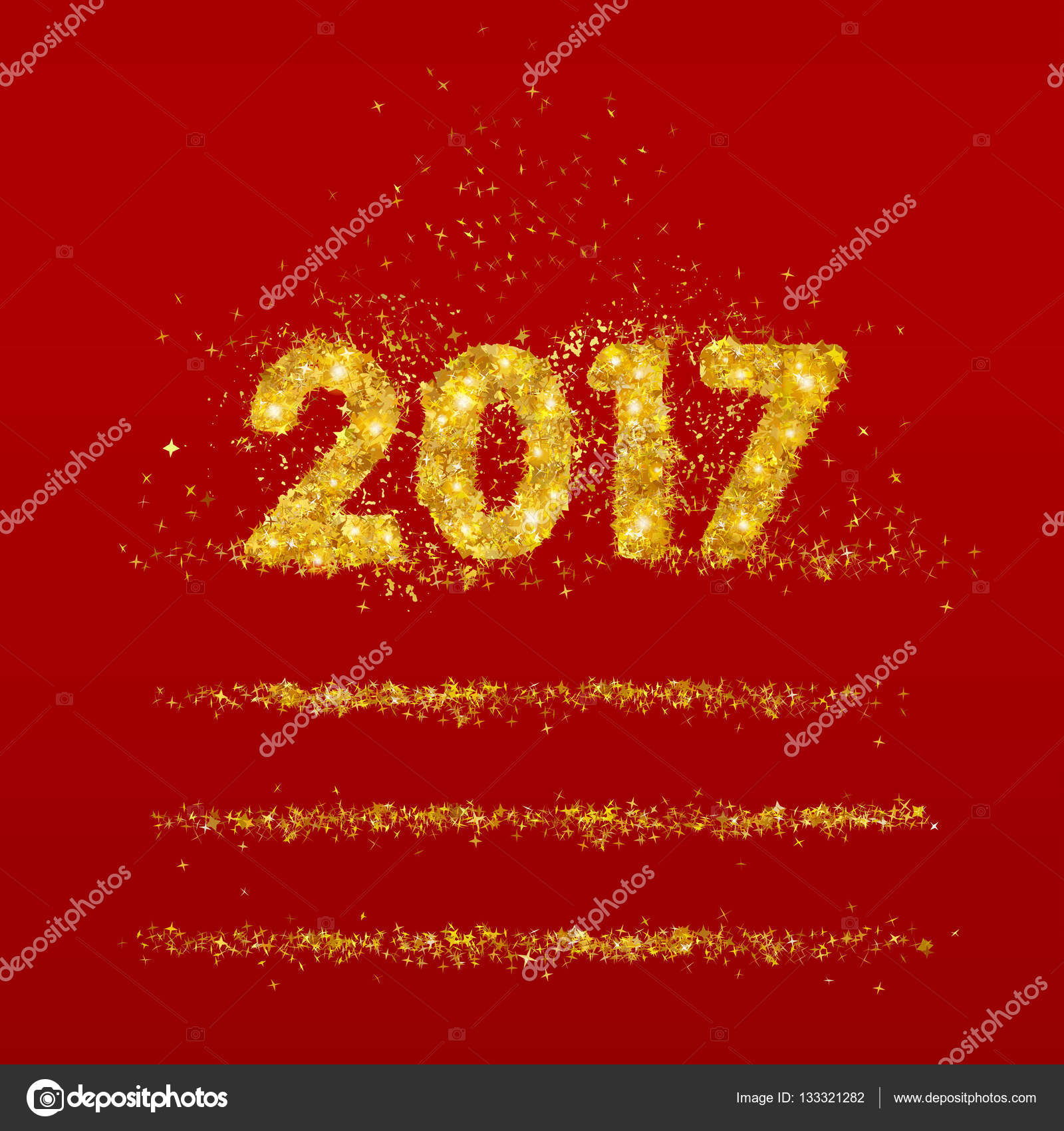 Golden numbers 2017 Stock Vector by ©VectorStory 133321282