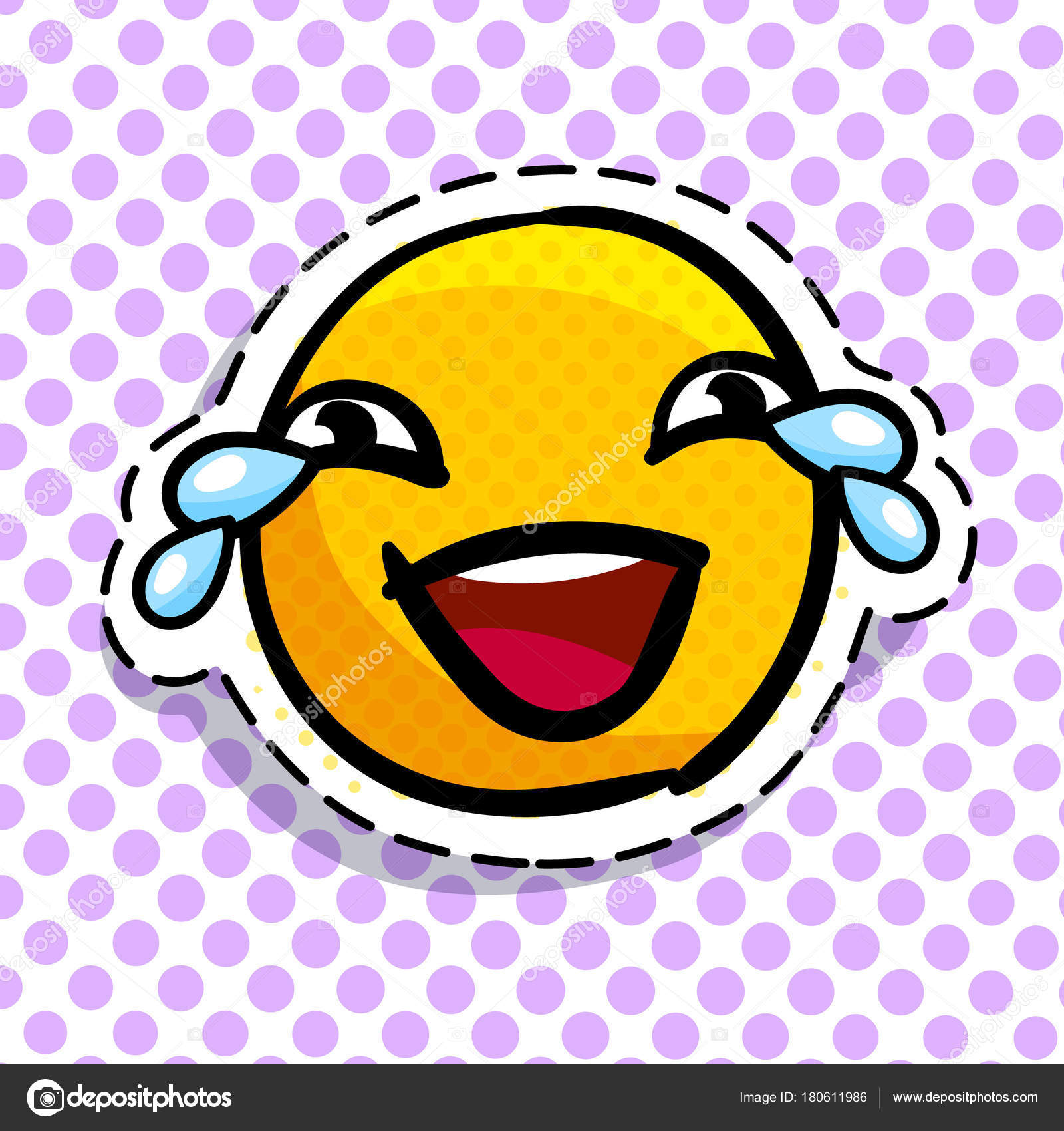 Smile Crying Laughter Dots Background Stock Vector by ©VectorStory ...