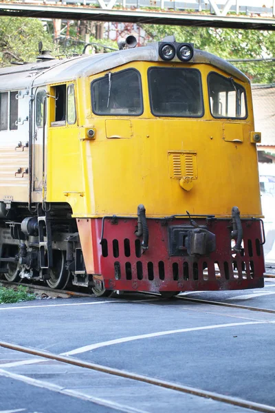 Old yellow diesel locomotive Stock Photos, Royalty Free Old yellow ...